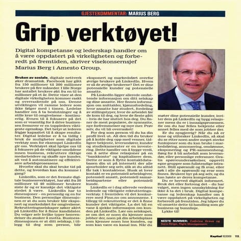Artikkel Marius Berg Kapital Jan 2009 Grip VerktøYet! Digital Ledelse | PDF