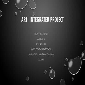 ART__INTEGRATED_projectmmmmmmmmmmmmmmmmmmm.pptx | World Cuisines | Food & Drink