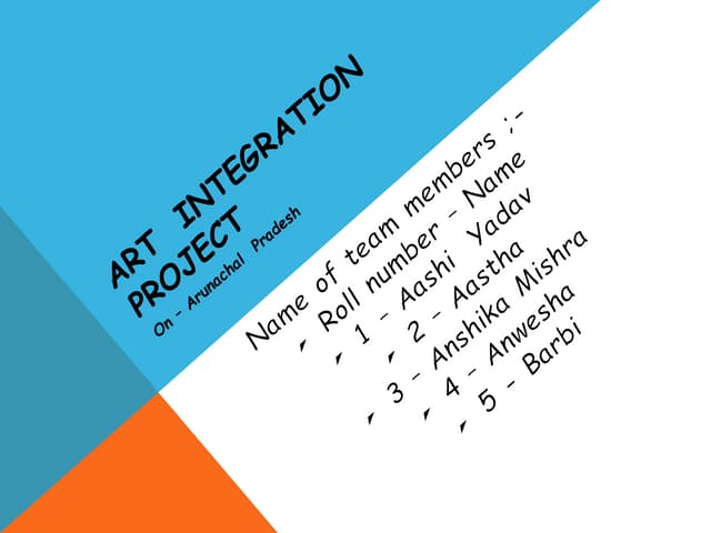 Art Integration Project Anshika Mishra 3pptx