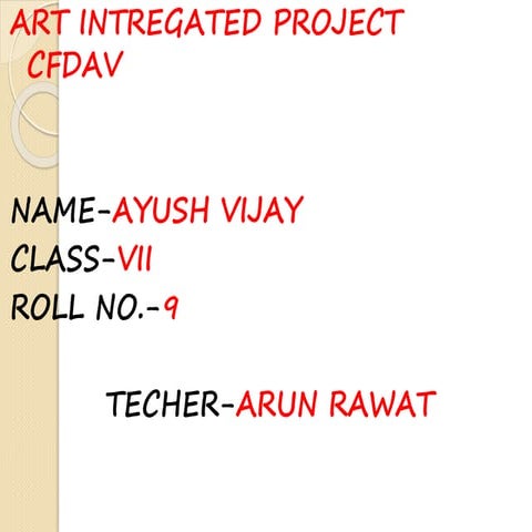 ART INTREGATED PROJECT of Assam social science ... | PPTX