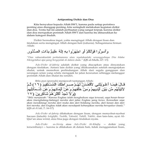 MATERI SMARTREN DZIKIR DAN DOA........pdf