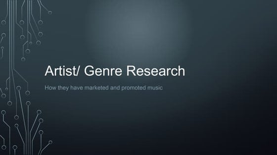 Artist research | PPT