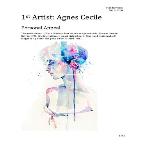Artist Style Analysis | PDF