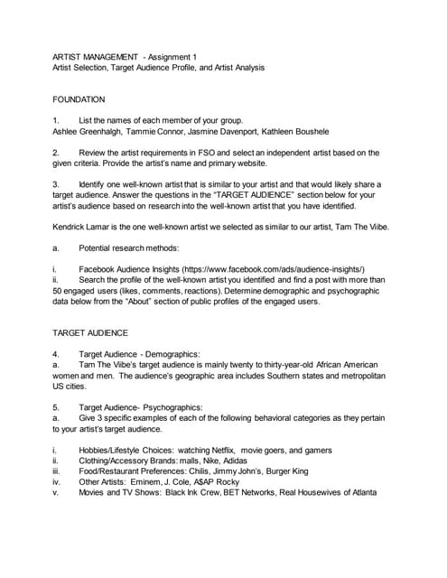 Artist Portfolio | PDF