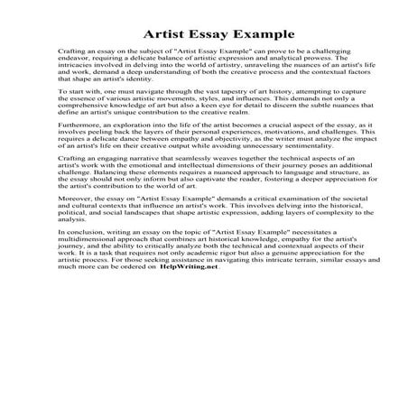 Artist Essay Example.pdf