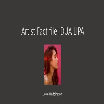 Artist Fact File | PPTX