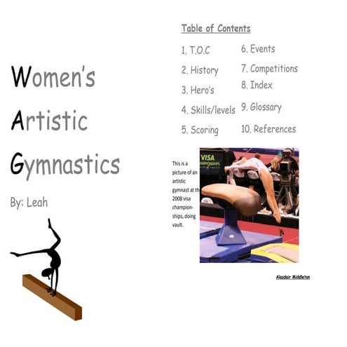 Gymnastics Moves Chart Essential Gymnastics Skills You Should Master