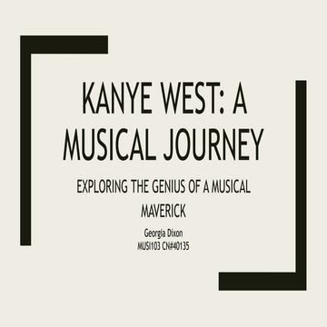 Presentation on Kanye West | PPTX