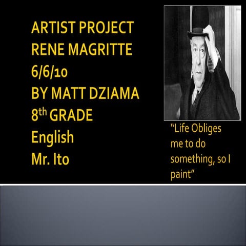 Rene Magritte_ Matt D | PPT