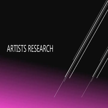 Artist research | PPT