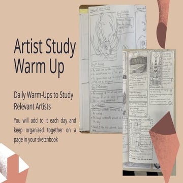 Artist Study Warm Up - General Warm up for High School Art | PPTX