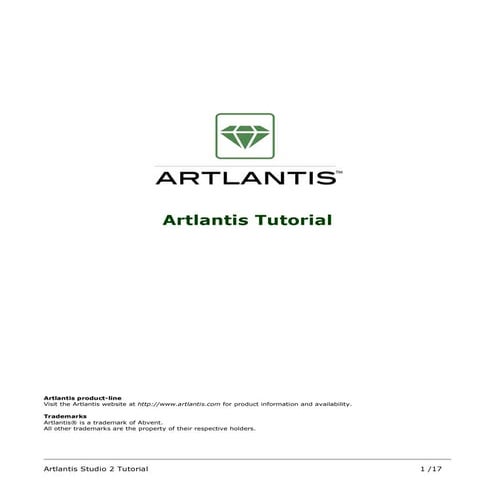Artlantis tutorial script | PDF