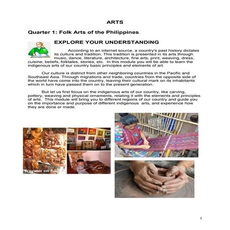 Art Modules Q1.pdf | Needlework | Arts and Crafts