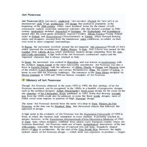 Art nouveau 1 | DOC