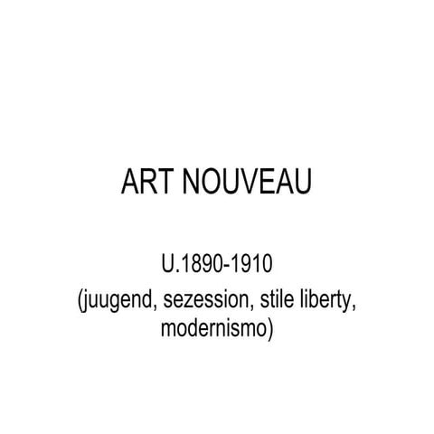 Art nouveau | PPT