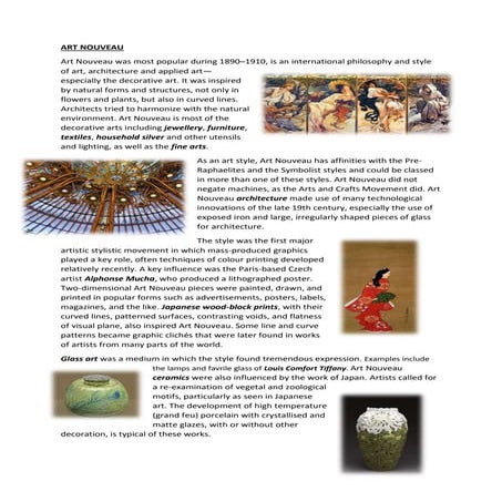 Art nouveau | DOCX