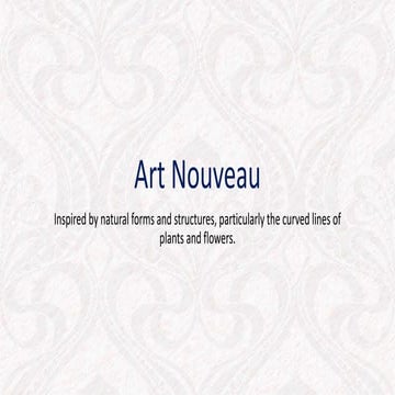 Art Nouveau Architectural. | PPTX