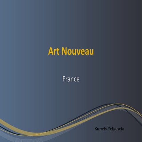 Art nouveau. france | PPT