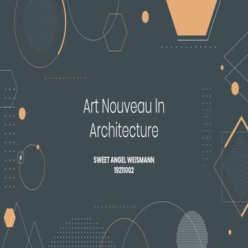 Art Nouveau In Architecture | PPTX