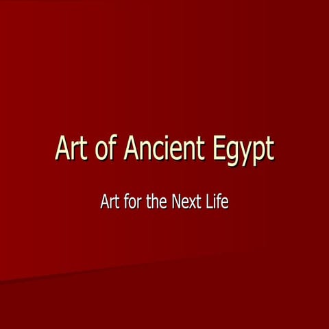 Artof Ancient Egypt | PPT