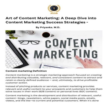 Art of Content Marketing A Deep Dive into Content Marketing Success ...