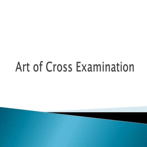 Debate Cross Examination | PDF