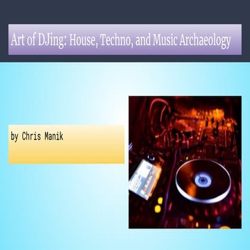 DJ Masterclass | PDF