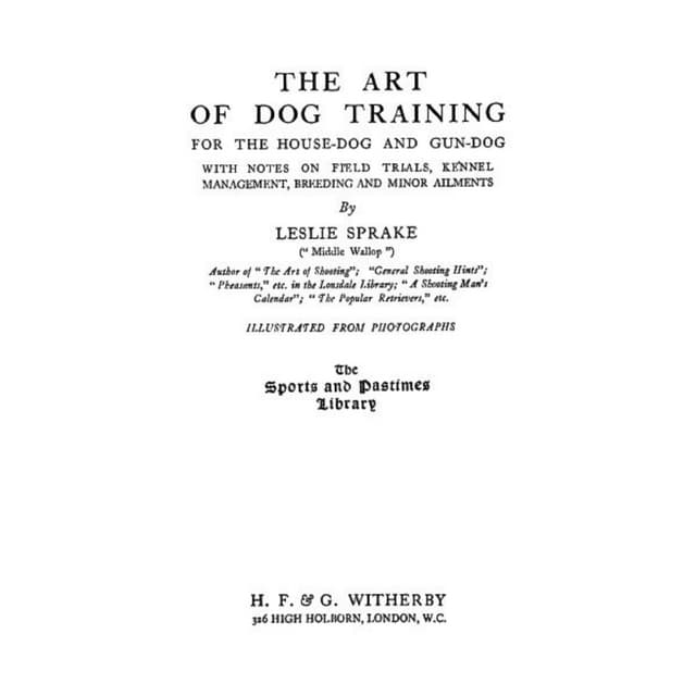 Art of dog training | PDF
