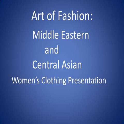 Art Of Fashion Map | PPTX