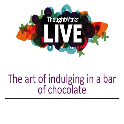 Art of Indulging in Chocolate - Sandesh Reddy | PPT