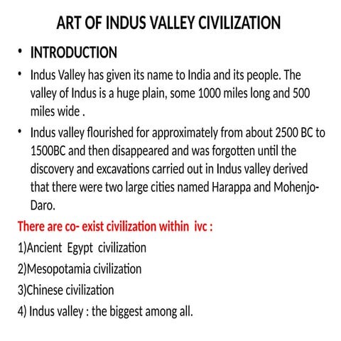 ART OF INDUS VALLEY CIVILIZATION 11class.pptx