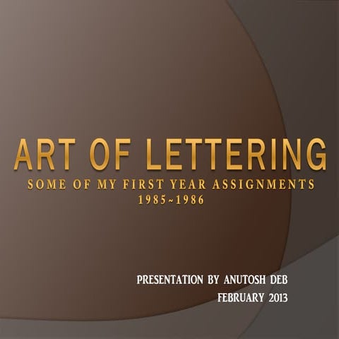 ART OF LETTERING. | PPT