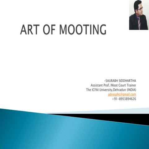 Art of mooting | PPTX | Legal Services Industry | Industries