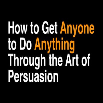 Art of Persuasion by Perry Belcher | PPT