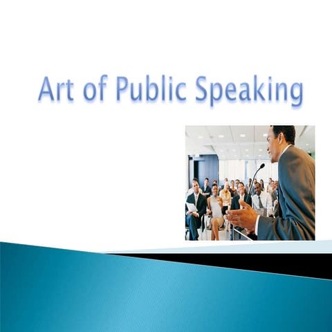 Art of public speaking | PPT