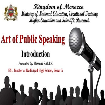 Art of public speaking | PPTX