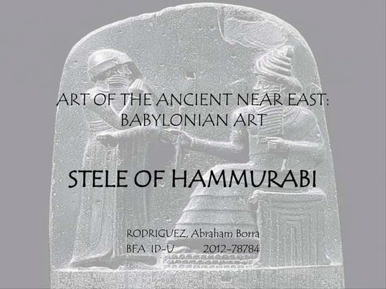 Hammurabi code of laws | PPTX