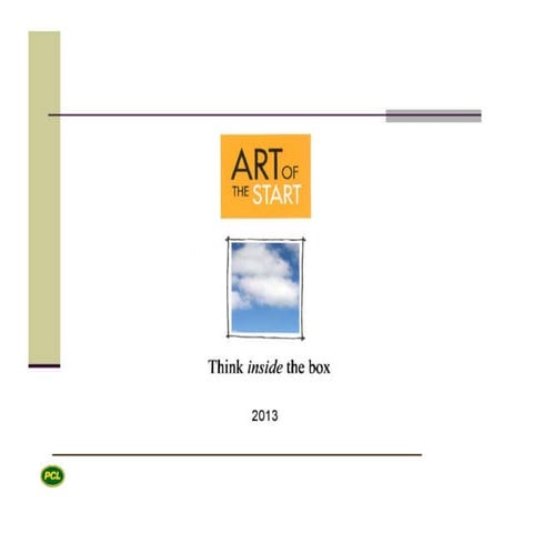 Art Of The Start Early Project Cost Certainty | PDF