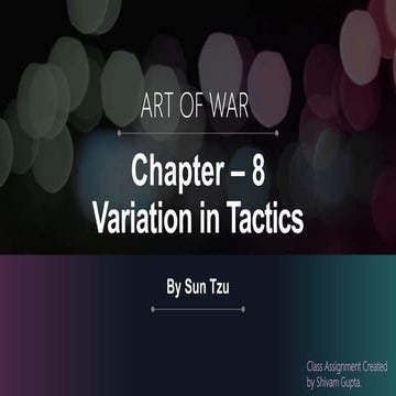 Art of war chapter 8 | PPTX