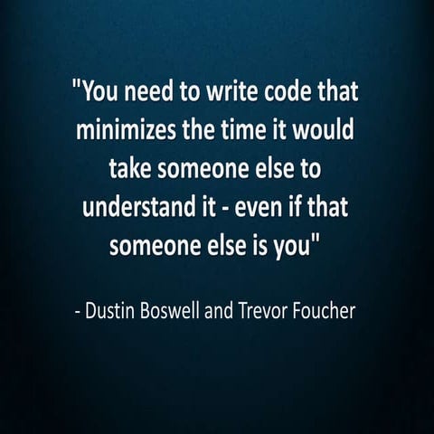 Art of writing small code | PPTX