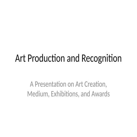 Art Presentation Art Appreciation Lesson 5 | PPT
