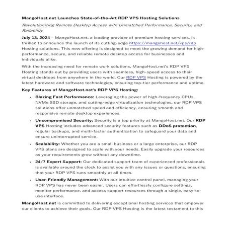 Art RDP VPS Hosting Solutions: Your Best Choice | PDF