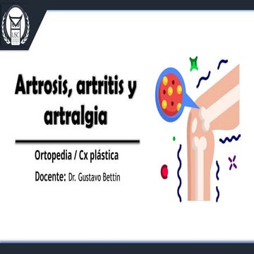 Artritis reumatoidea, artritis y artralgia .pptx