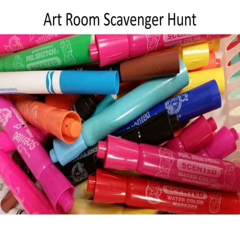 Art room scavenger hunt | PPTX