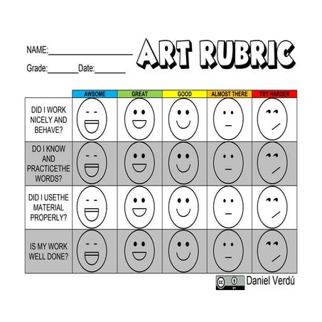 Art rubric kids | PPT