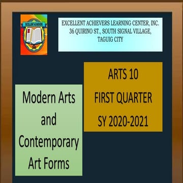 Modern Arts and Contemporary Art Forms | PPT
