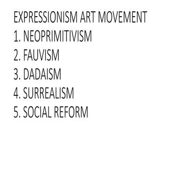 Expressionism and Abstractionism | PPT