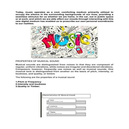 1. Qualities of Sound. Pitch, Duration, intensity. Timbre | PDF