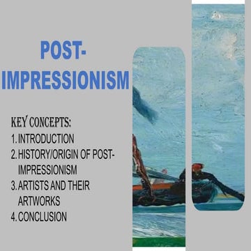 Grade 9 (arts) Topic: Post impressionism | PPT