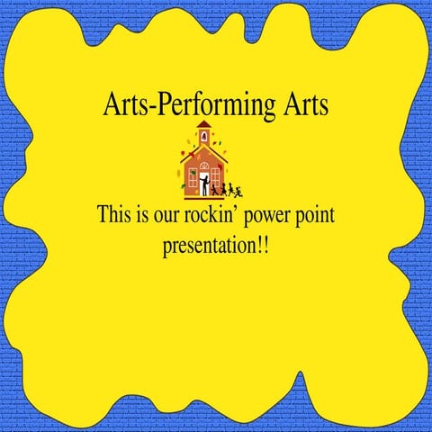performing arts in arts appreciation presentation.ppt